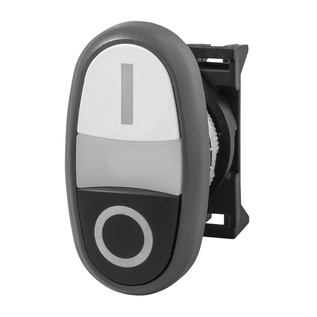 Dual Multi Function Illuminated Push Button, 22mm On And Off, Black And ...